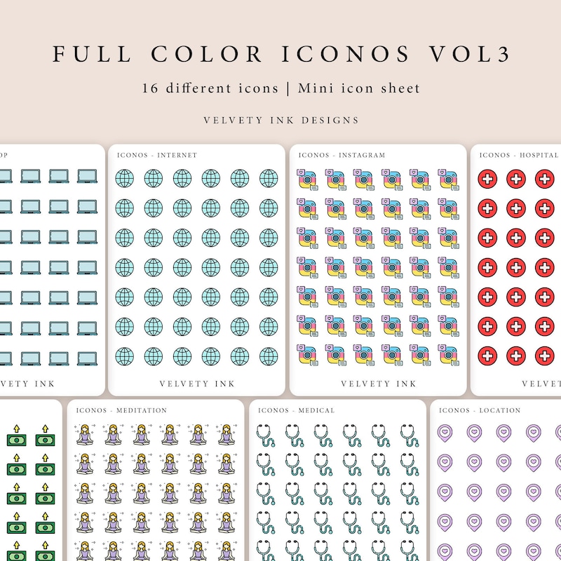 Icon Sticker - Etsy