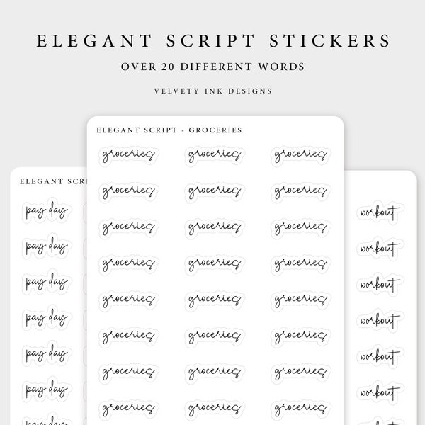 Planner Stickers Functional - Etsy