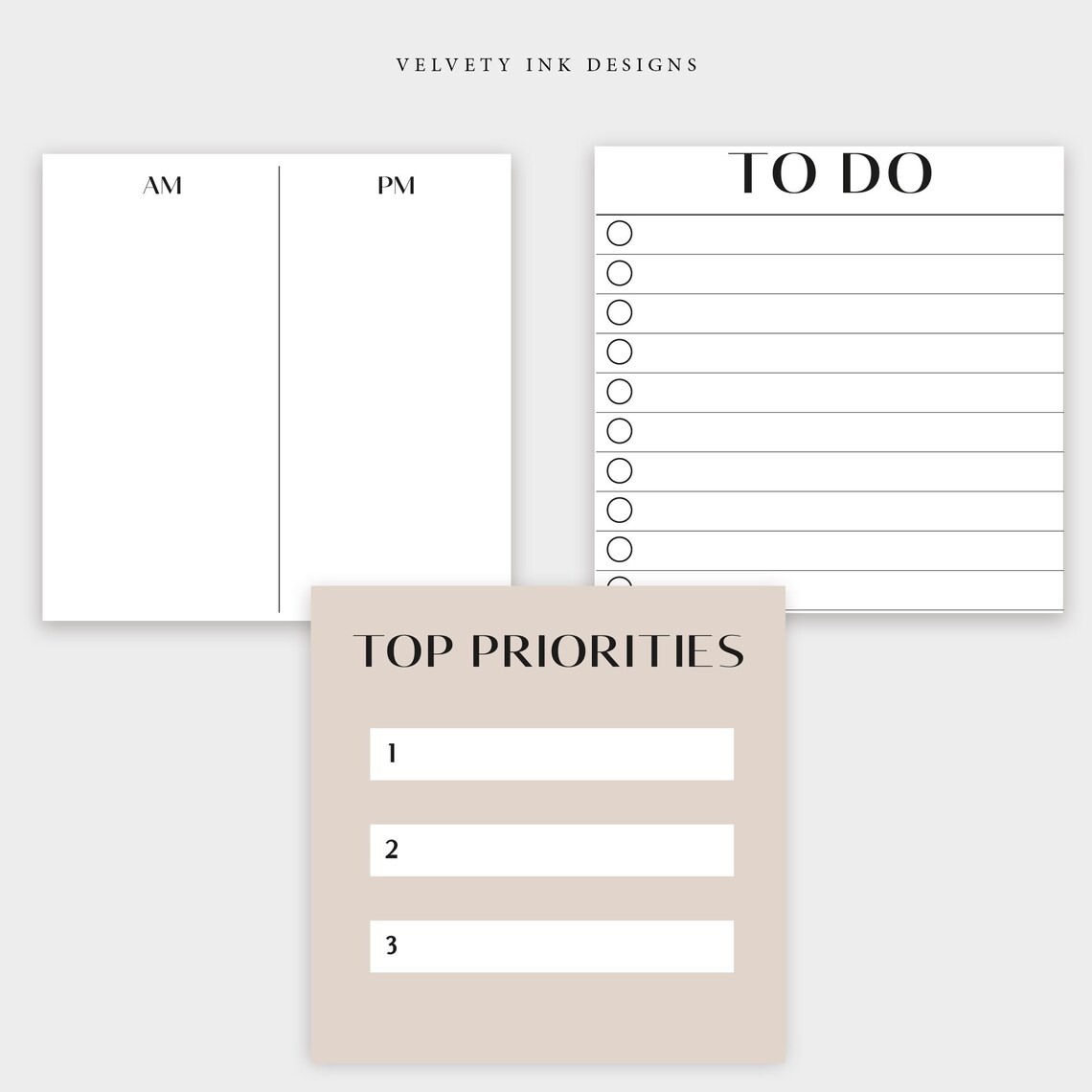 Printable Planner Cards Digital Planner Cards Memo Cards | Etsy