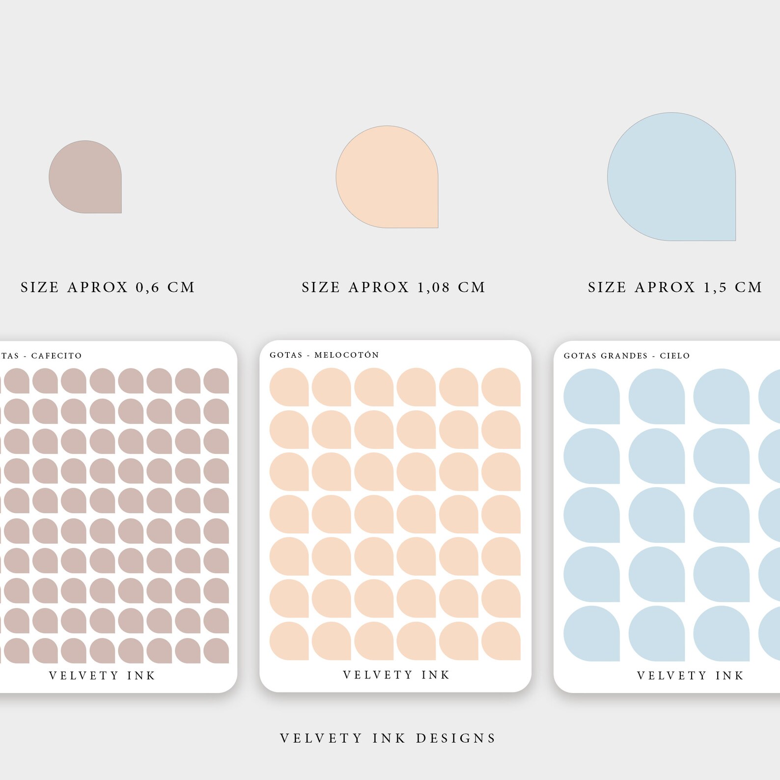 Drops Stickers Bundle | Sticker Pack | Transparent Stickers | Planner ...