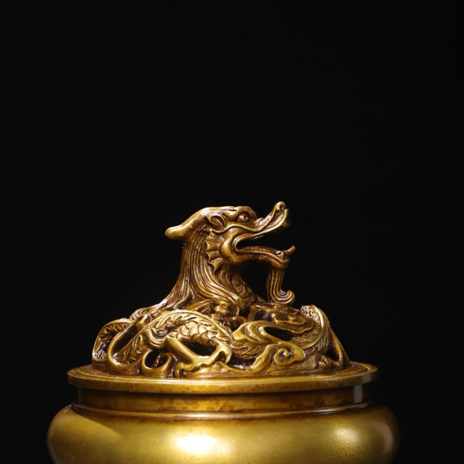 精巧で希少な純銅製の龍の形をした香炉飾り。中国の骨董品から完全に手作りされています。 - Etsy 日本