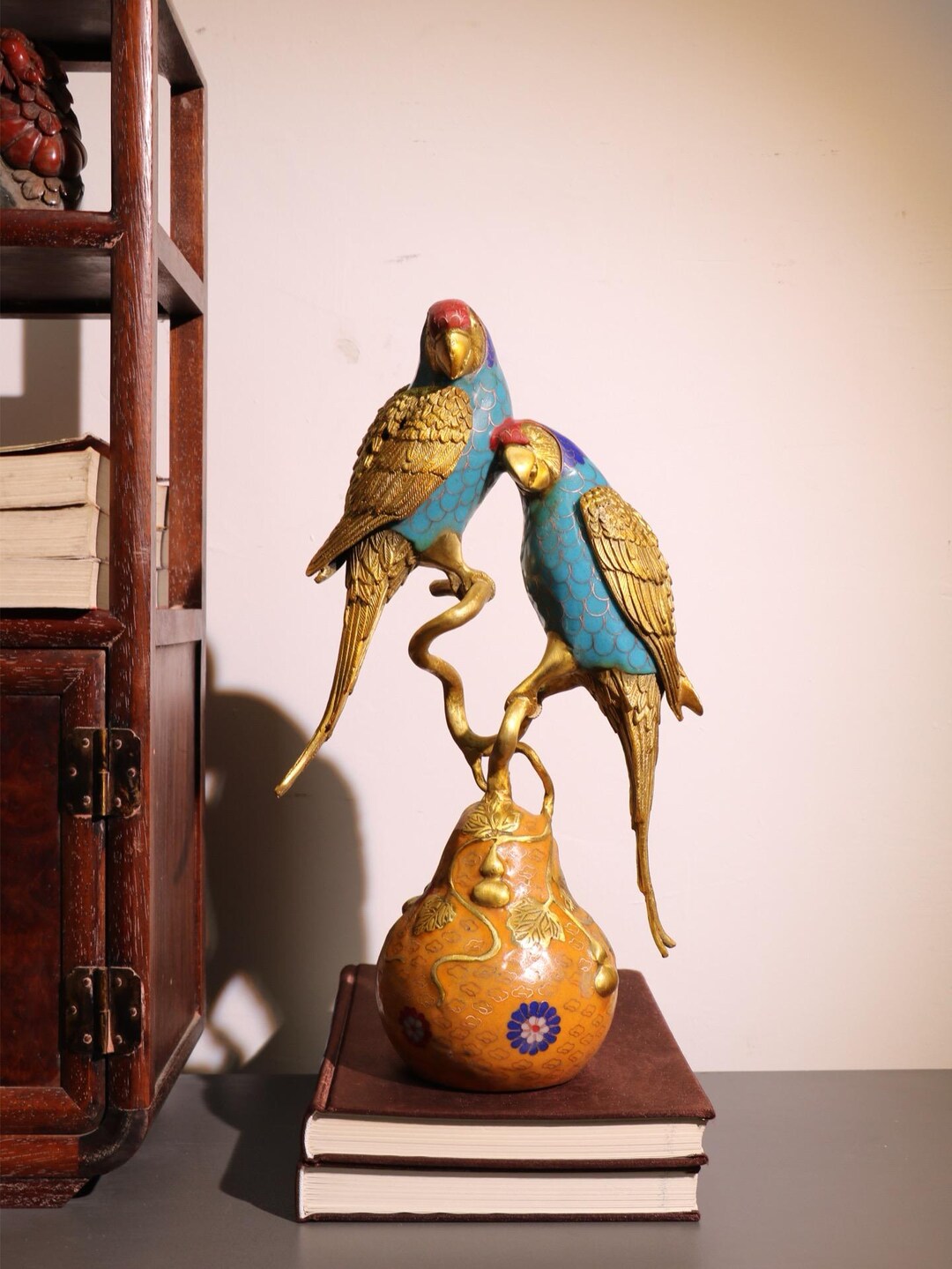 Chinese Antique Pure Hand-made Exquisite Rare Pure Copper Cloisonné ...