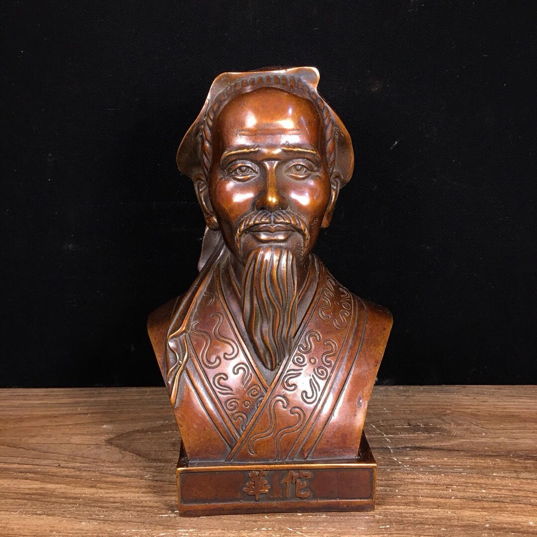 Exquisite and Rare Pure Bronze Statue of Hua Tuo, the Legendary ...