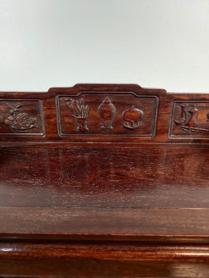 Chinese Antique Handmade Rosewood Arhat Bed Decoration - Etsy