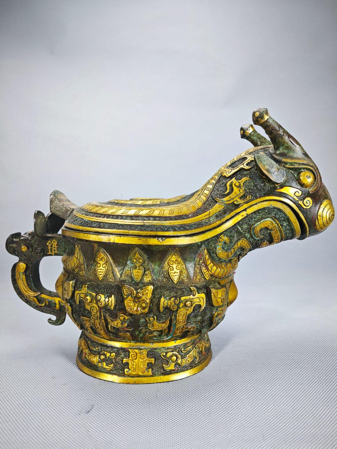 Exquisite and Rare Bronze Beast Head Tribute Statues Crafted by Hand ...
