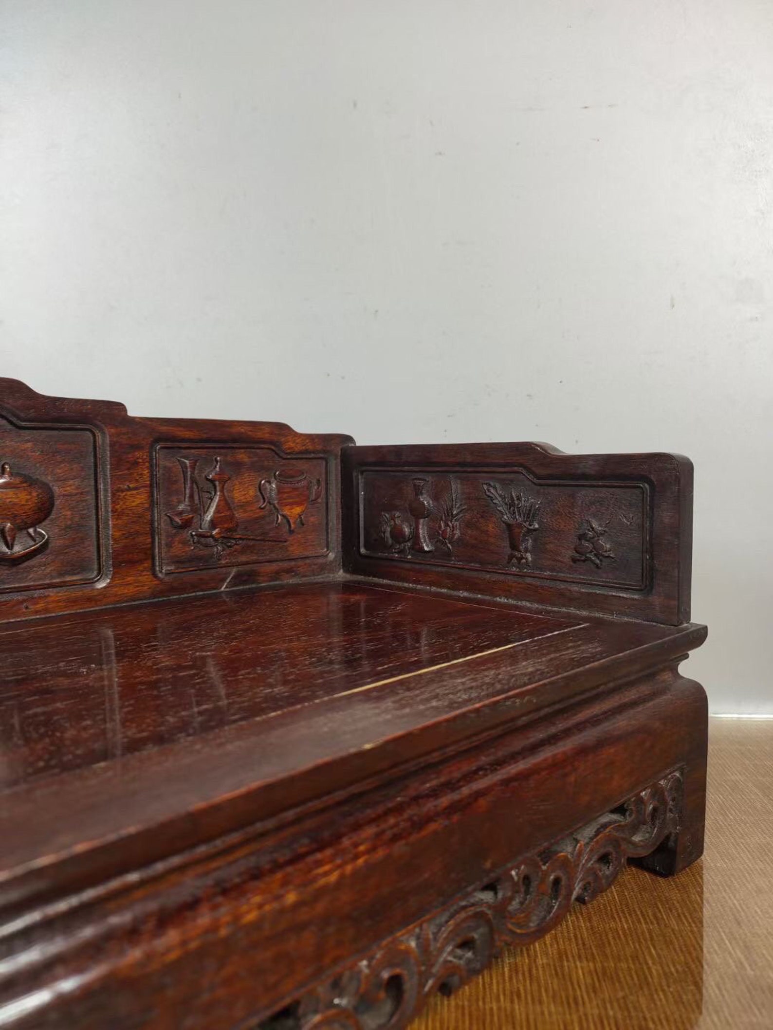 Chinese Antique Handmade Rosewood Arhat Bed Decoration - Etsy