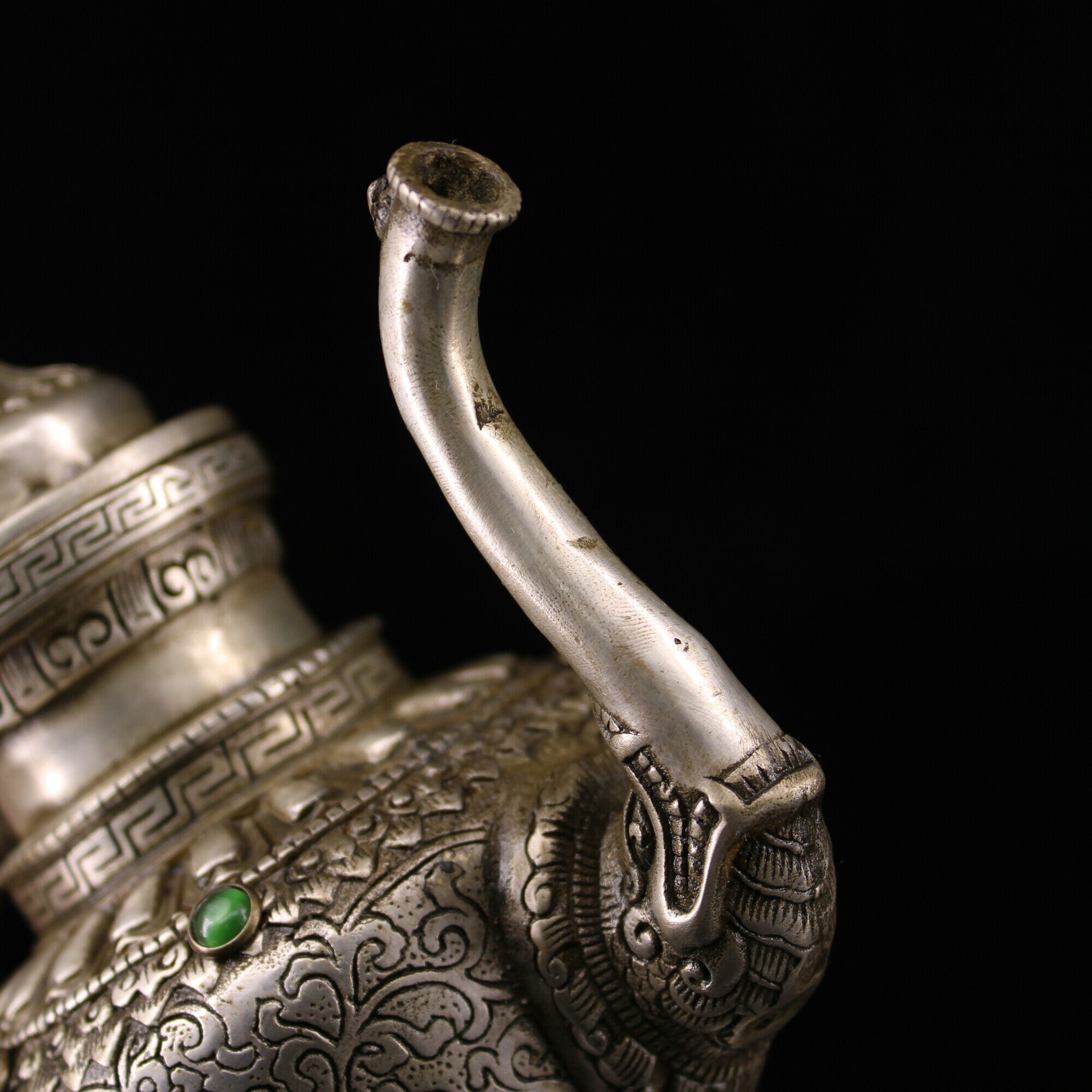 China's Ancient Tibet Silver Wine Pot is Carved by Hand - Etsy