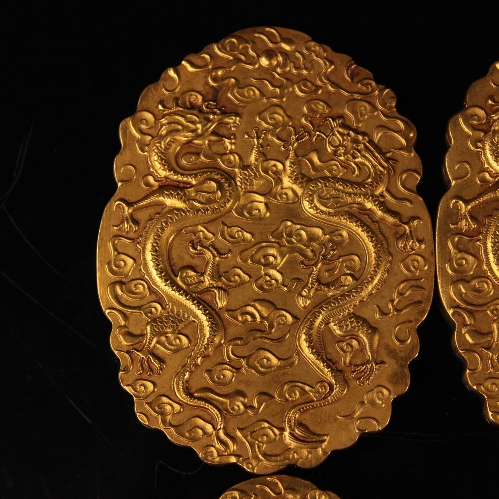 The gold-plated token of the ancient Chinese court hand-made | Etsy