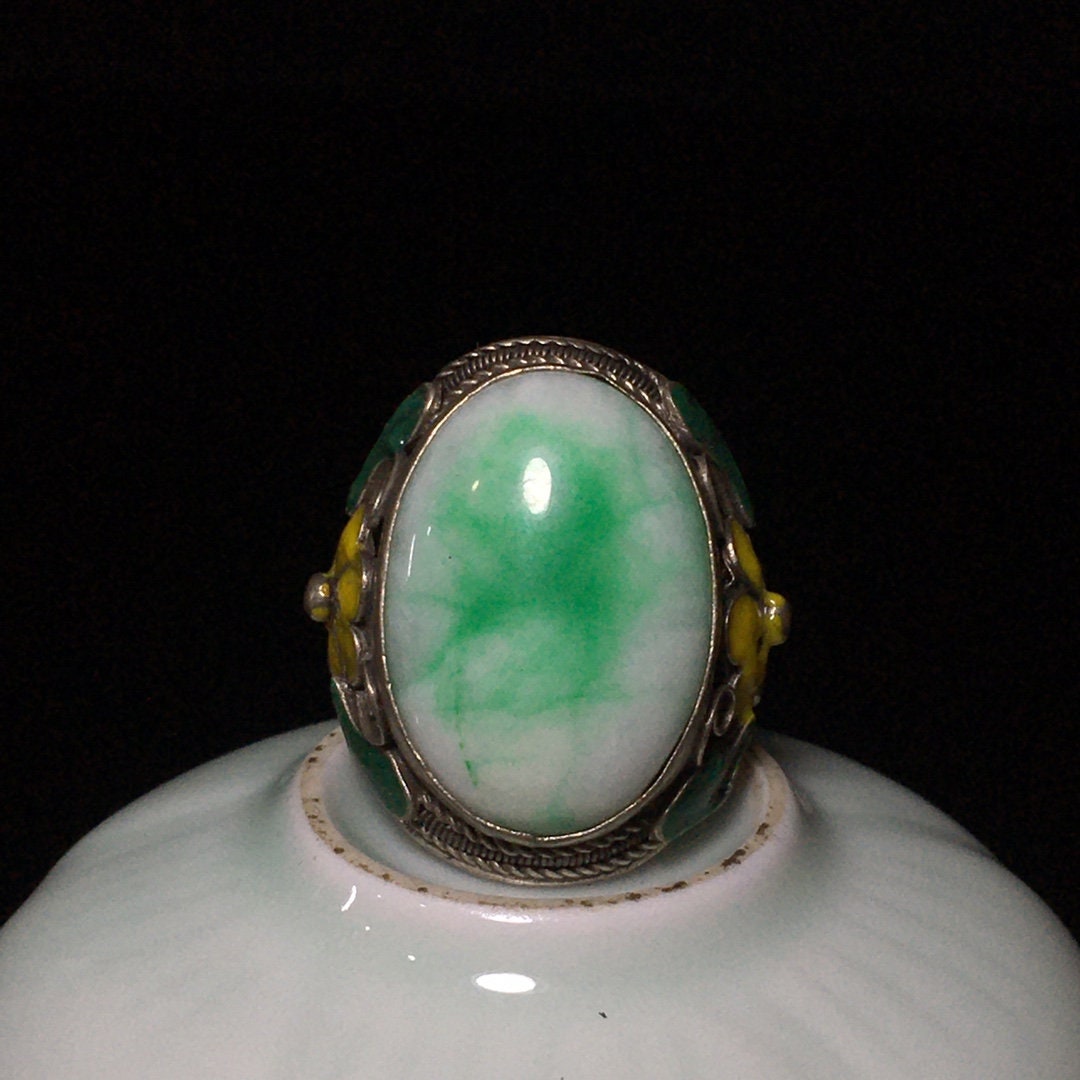 China's Ancient Natural Jade Ring, Pure Handmade, Rare and Precious - Etsy