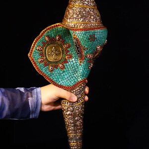 Chinese Antique Pure Hand-made Large Exquisite Rare Natural Conch ...