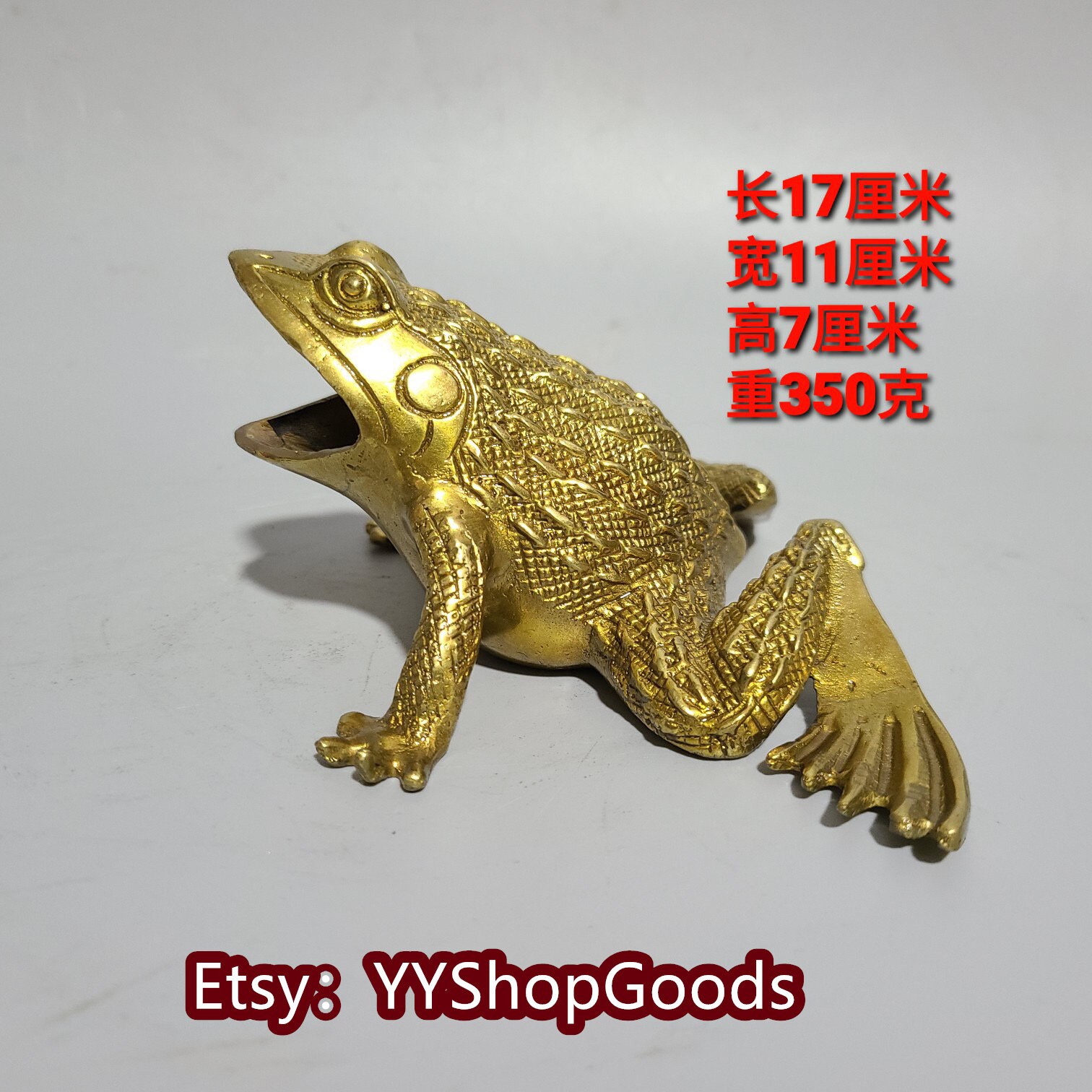 Art & Collectibles Chinese antique handmade pure copper frog quack ...