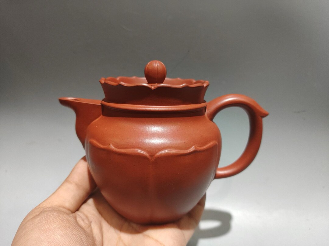 Chinese Antique Pure Hand-painted Clay Exquisite Rare Monk Hat Teapot ...