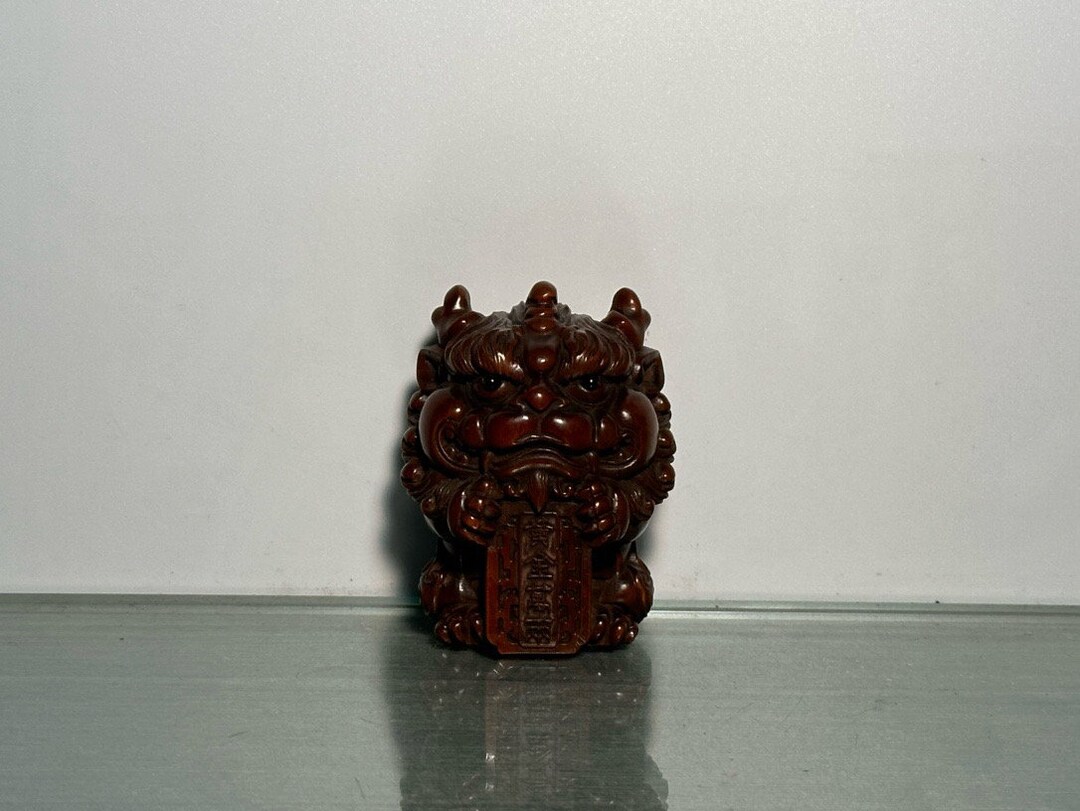 Exquisite Rare Gold Lucky Pixiu Statue Ornament Hand Carved - Etsy
