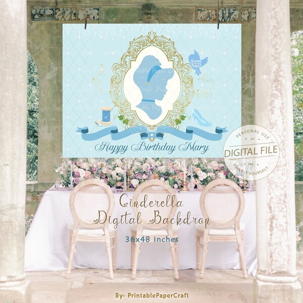 Cinderella Backdrop - Etsy