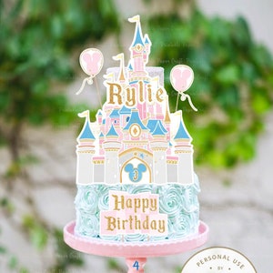 Birthday Cake Topper, Magical Birthday Party Supplies, Princess ...