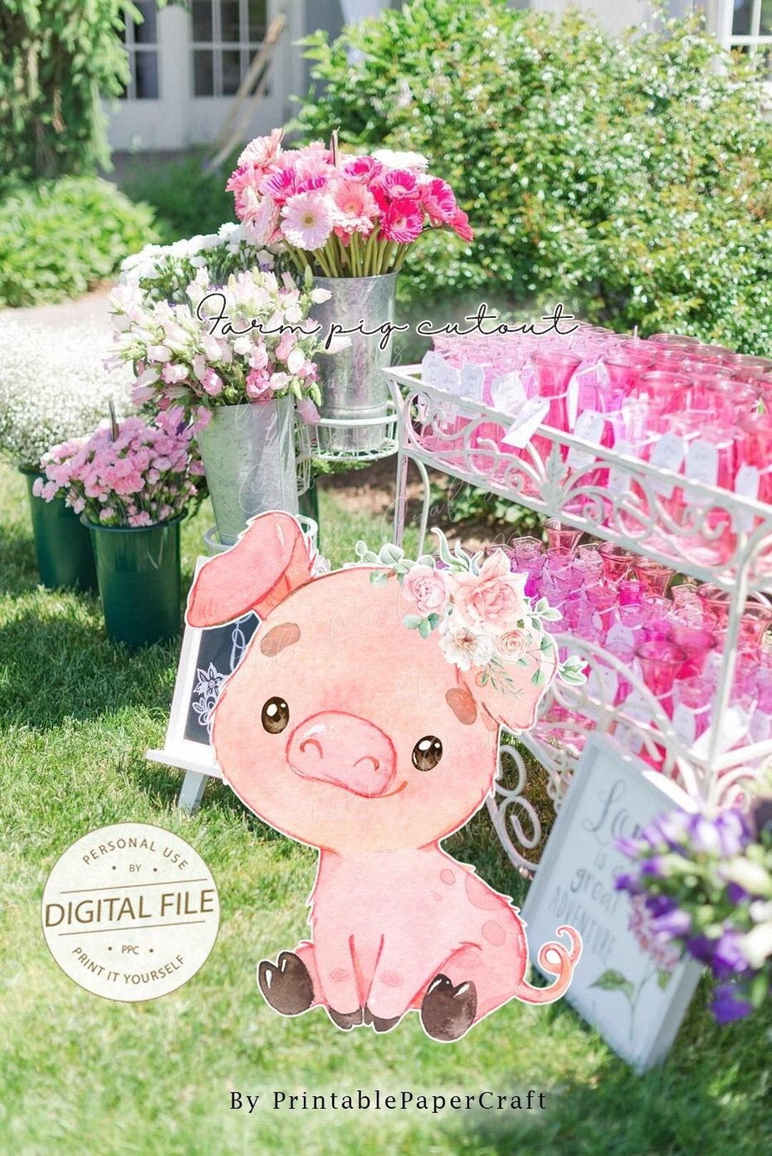 Farm Party Decor, Farm Animals Cutout Decor, Farm Party Supplies, 1st ...