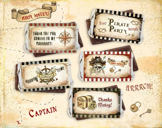 Printable Pirate Candy Bar Labels Pirates Of The Caribbean: Free