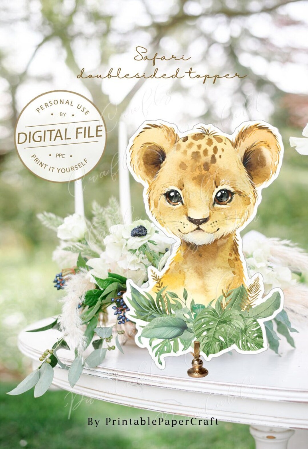 Safari Baby Shower Decor, Safari Animals Centerpieces, Jungle Safari ...