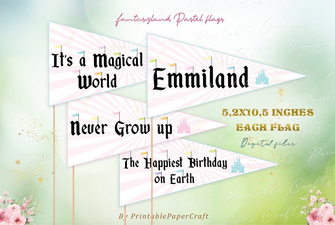 Birthday Party Pennants, 1st Birthday Party Decor, Girl Baby Shower ...