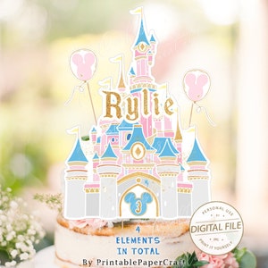 Birthday Cake Topper, Magical Birthday Party Supplies, Princess ...