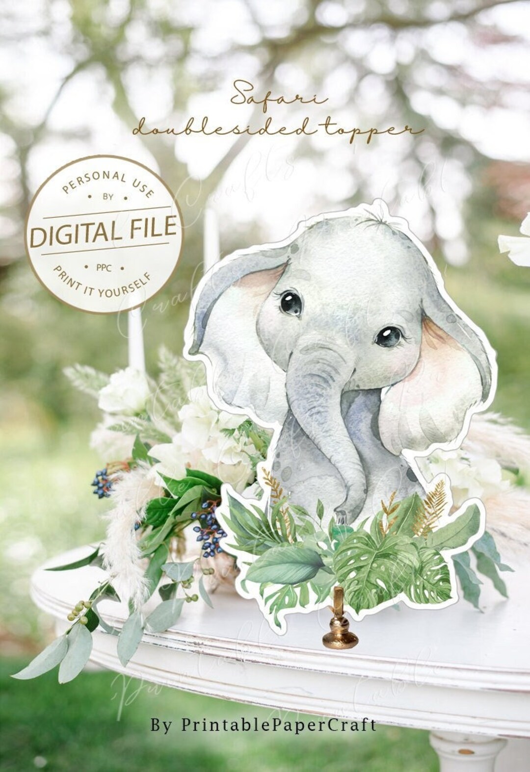 Safari Animals Centerpieces, Jungle Safari Party Supplies, Safari Baby ...