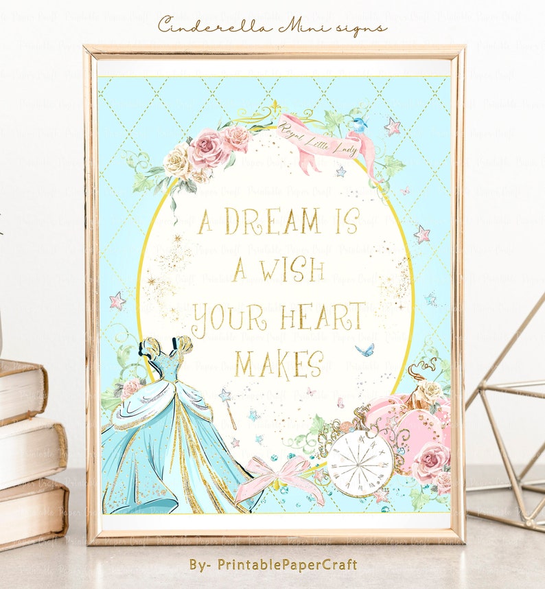 Cinderella Party Supplies Cinderella Party Sign Princess - Etsy