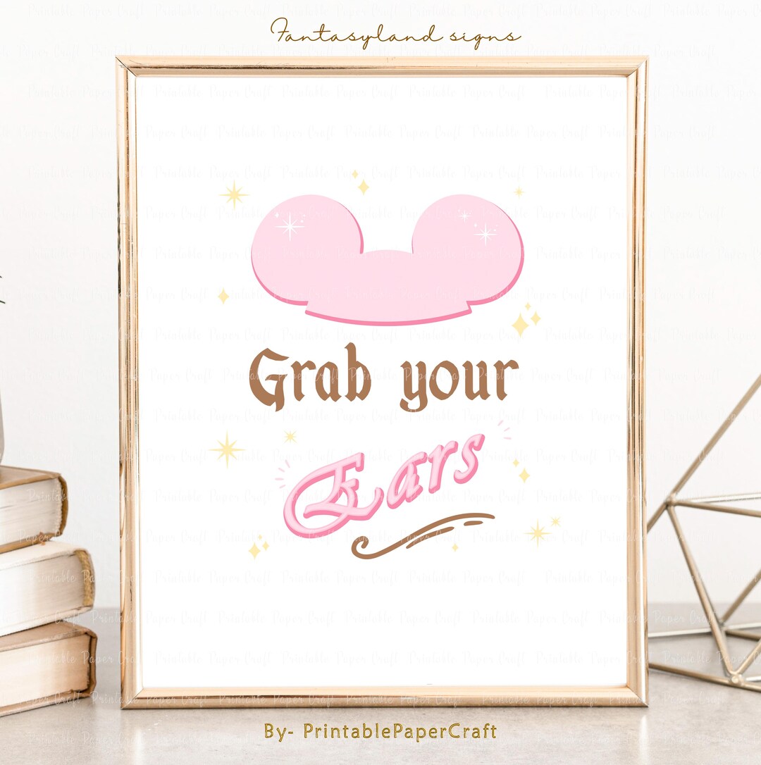 Disneyland Party Sign, 1st Birthday, Disneyland Party Supplies ...