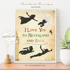 Peter Pan Party Decor, Peter Pan Party Sign, Neverland Party Supplies ...