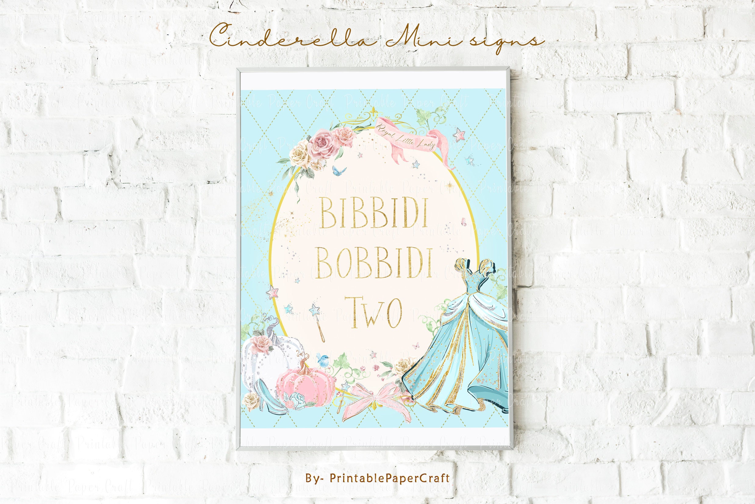Cinderella Birthday Party Decor Cinderella Party Sign - Etsy