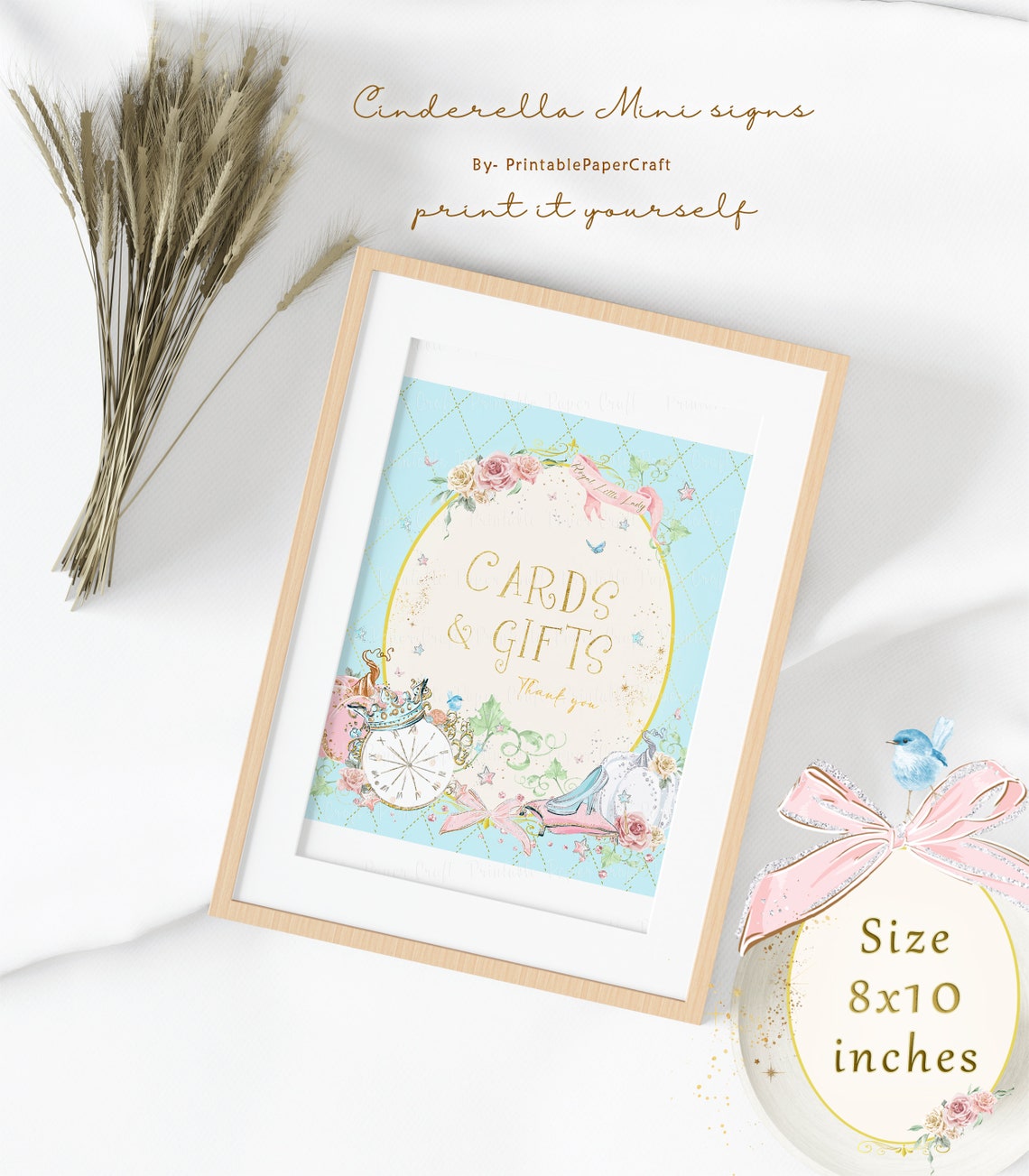 Cinderella Party Supplies Cinderella Table Sign Princess - Etsy