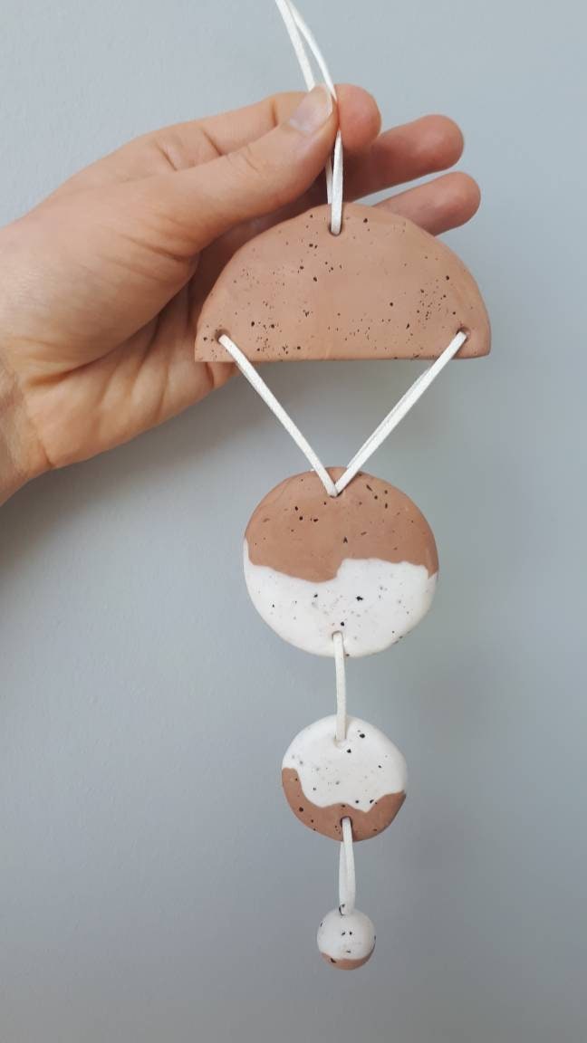 Clay Home Decor Clay Wall Art Wall Hanging Boho Decor New | Etsy India