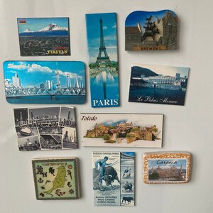 Country Fridge Magnet Travel Magnet Set City Souvenir Magnets for ...