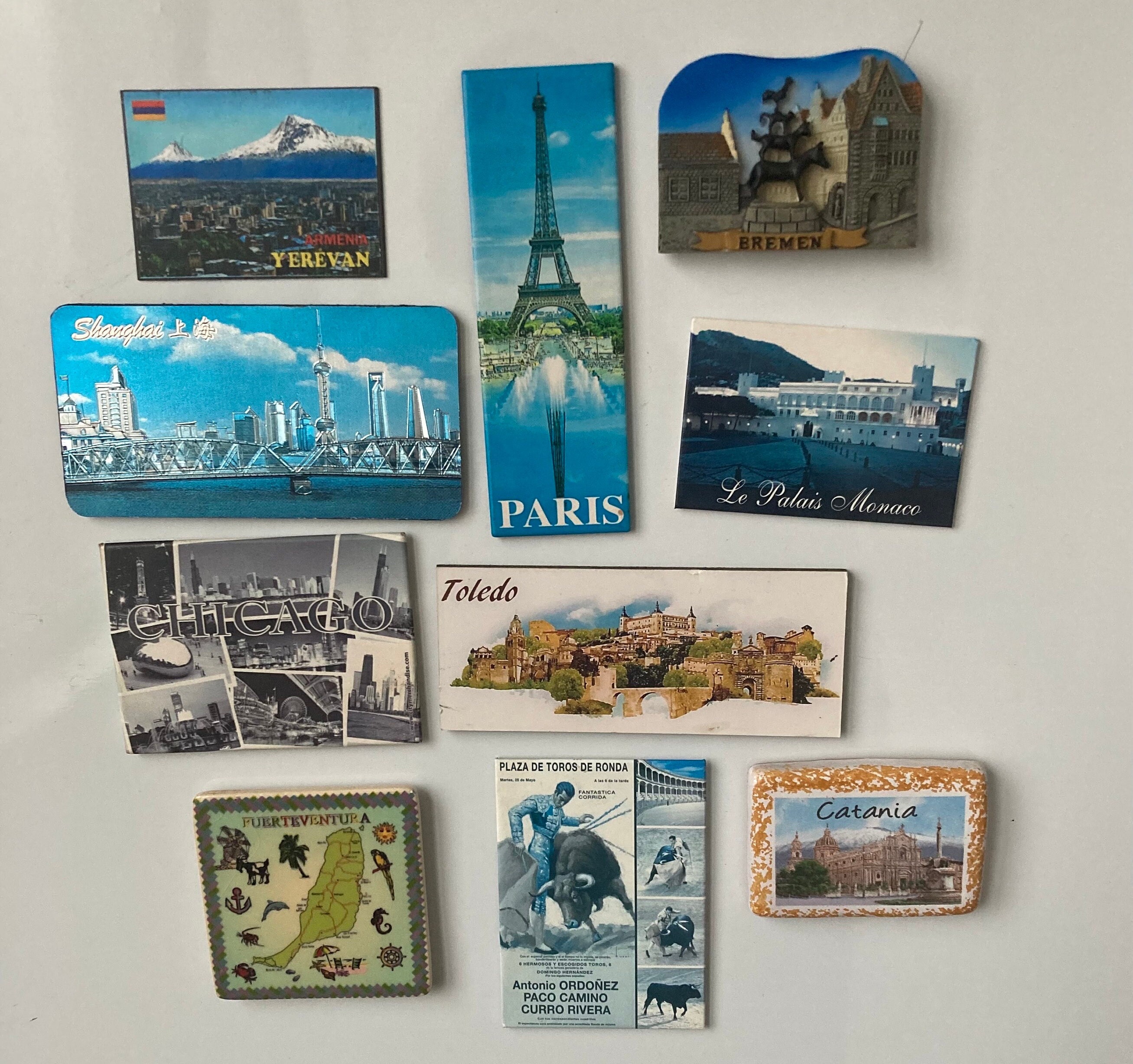 Country Fridge Magnet Travel Magnet Set City Souvenir Magnets for ...