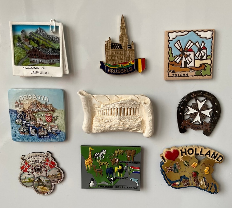 Fridge Travel Magnets Cities Fridge Magnet Collection European ...