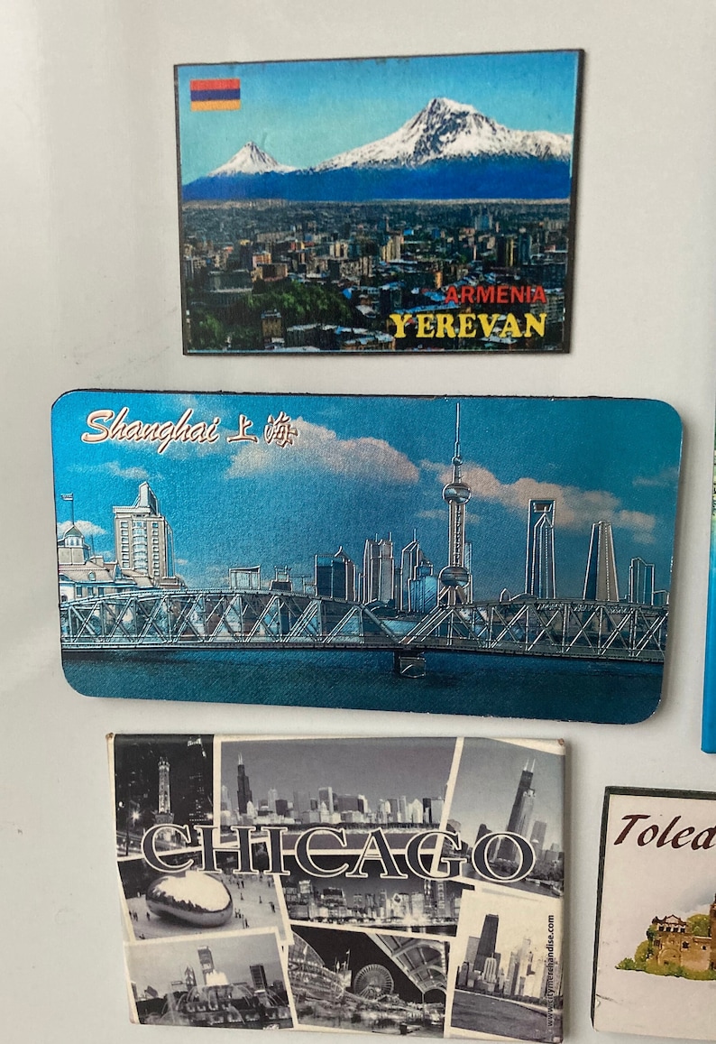 Country Fridge Magnet Travel Magnet Set City Souvenir Magnets for ...
