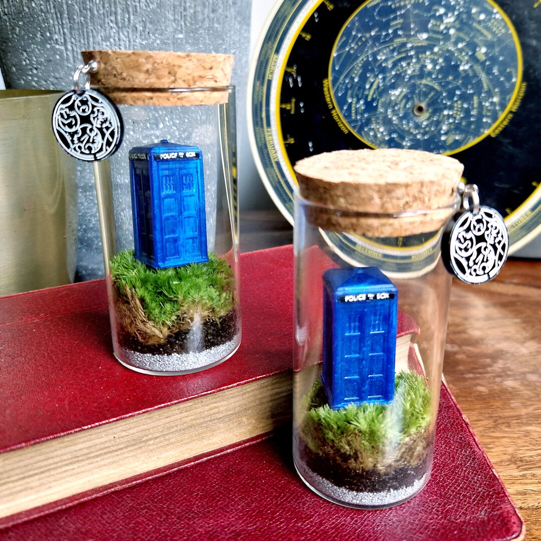 TARDIS Terrarium Bottle, Doctor Who Indoor Plant Gift Ideas - Etsy UK