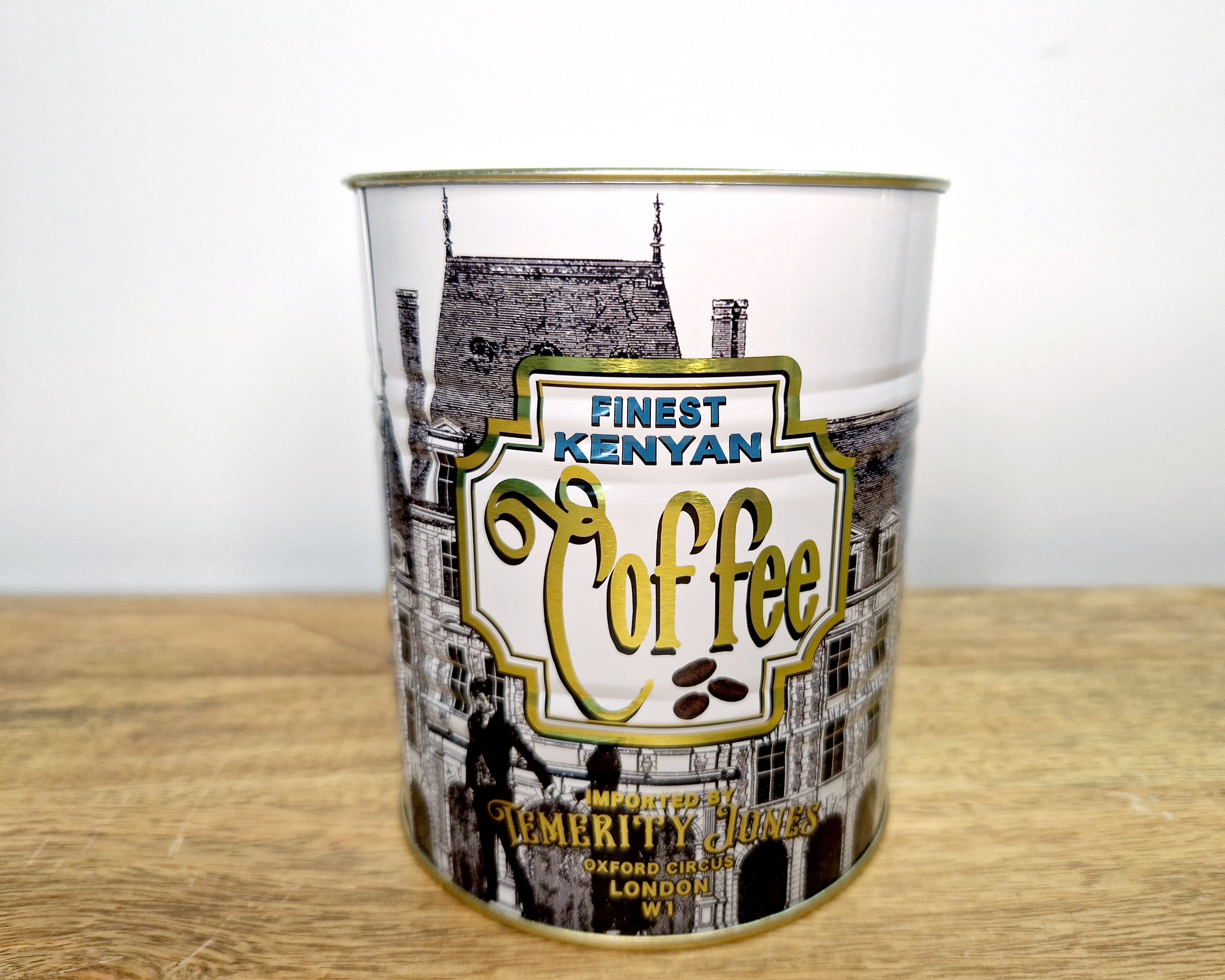 Decorative Plant Pot Kenyan Coffee Tin Small Vintage Storage - Etsy UK