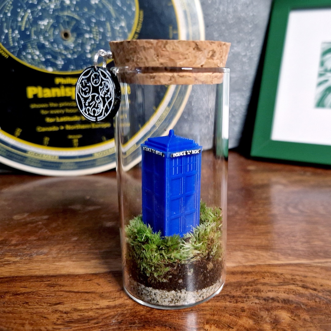 TARDIS Terrarium Bottle, Doctor Who Indoor Plant Gift Ideas - Etsy UK
