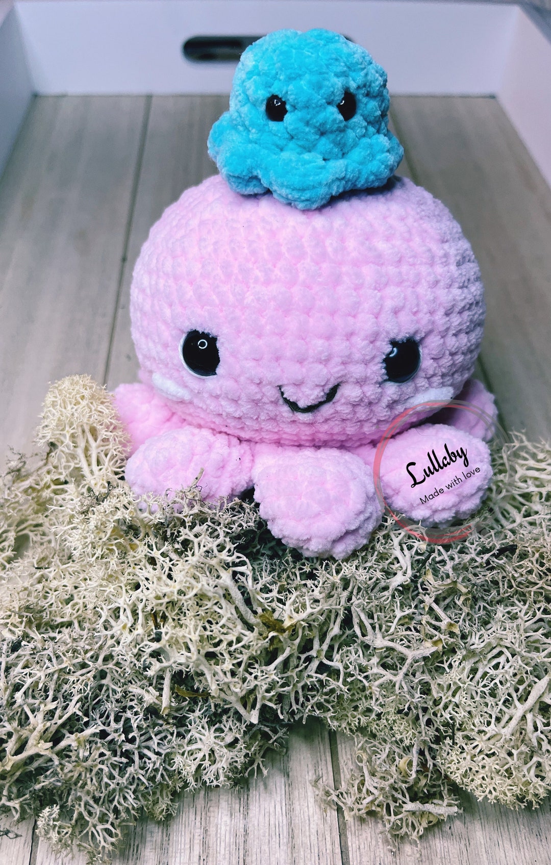 Octopus Mommy and Her Baby /finished Product/sea/amigurumi/crocheted ...