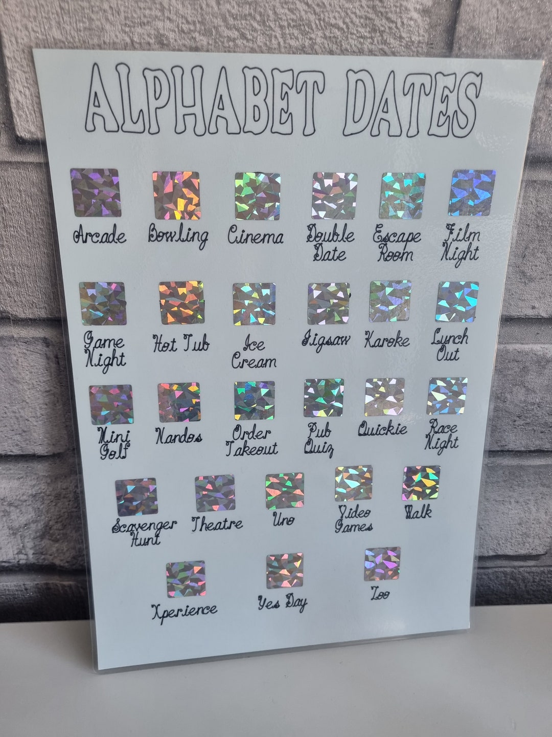 Scratch off Dates Poster - Etsy UK