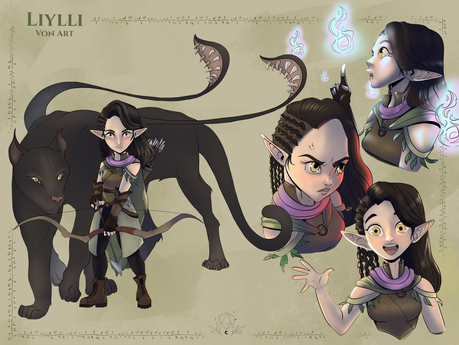 RESERVATION for Character Sheet Commission Dnd Character Design ...