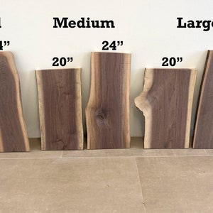 Walnut Live Edge Personalized Cutting Boards Make Your Own | Unfinished ...