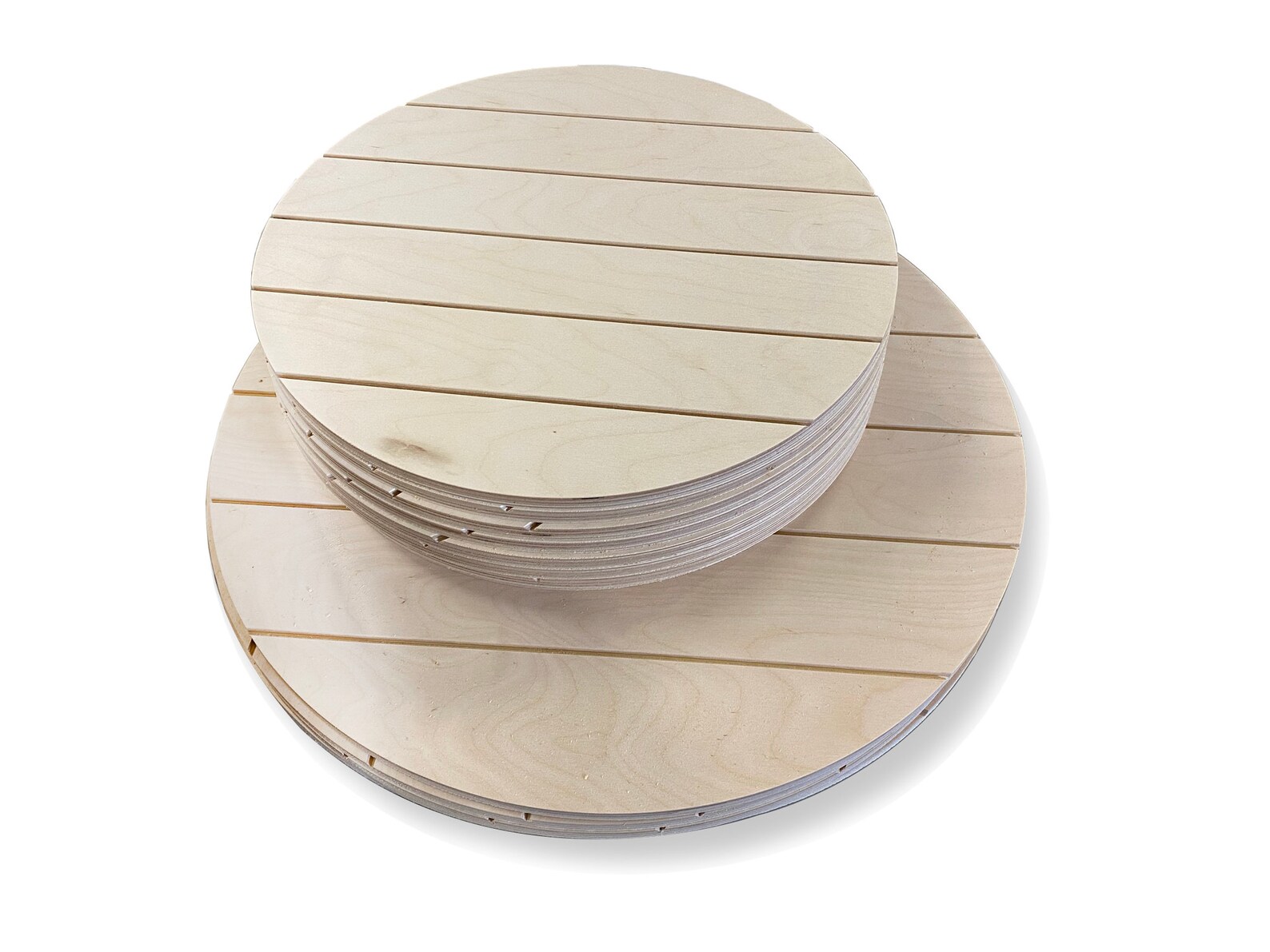 Shiplap Circle Shape Baltic Birch Rounds - 1/2" Thick Multiple Sizes ...
