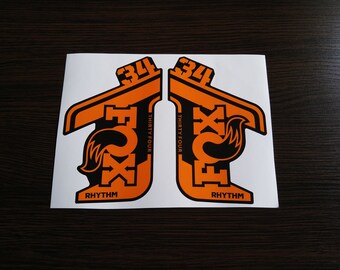 Fox Rhythm 34 Decals - Etsy