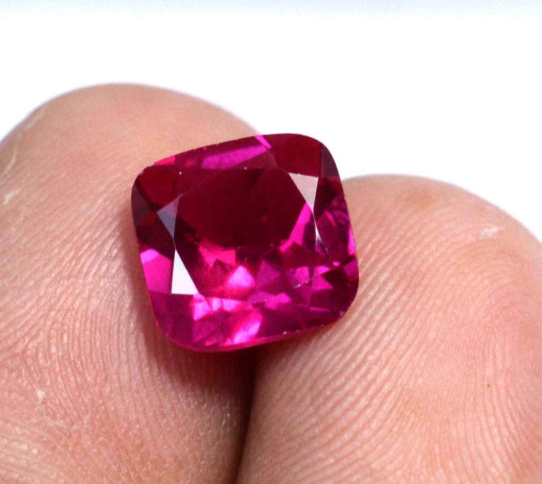 Burma Pink Ruby 2.50 Ct Square Cut GIE Certified AAA Quality - Etsy