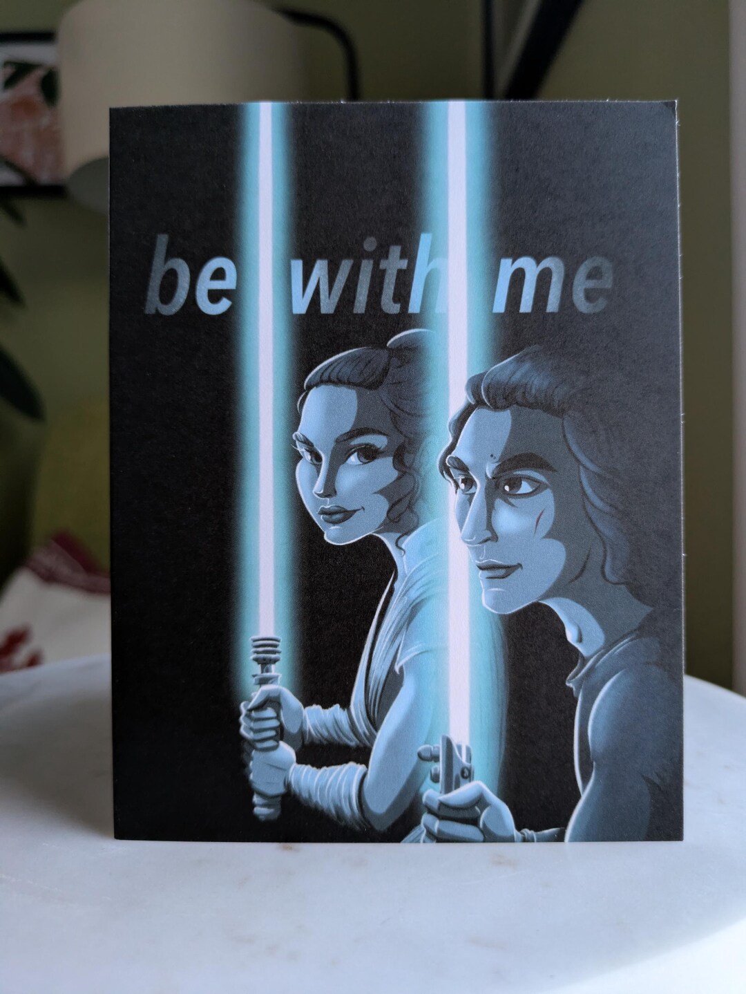 Rey and Ben Solo Valentine (reylo) - "be With Me" - Star Wars - Etsy