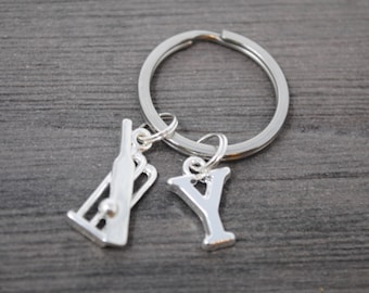 Cricket Keyring, Cricket Keychain, Cricket Stump Keychain, Personalised ...