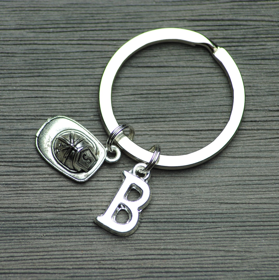 Firefighter / Fireman Helmet Personalised Keyring - Etsy UK