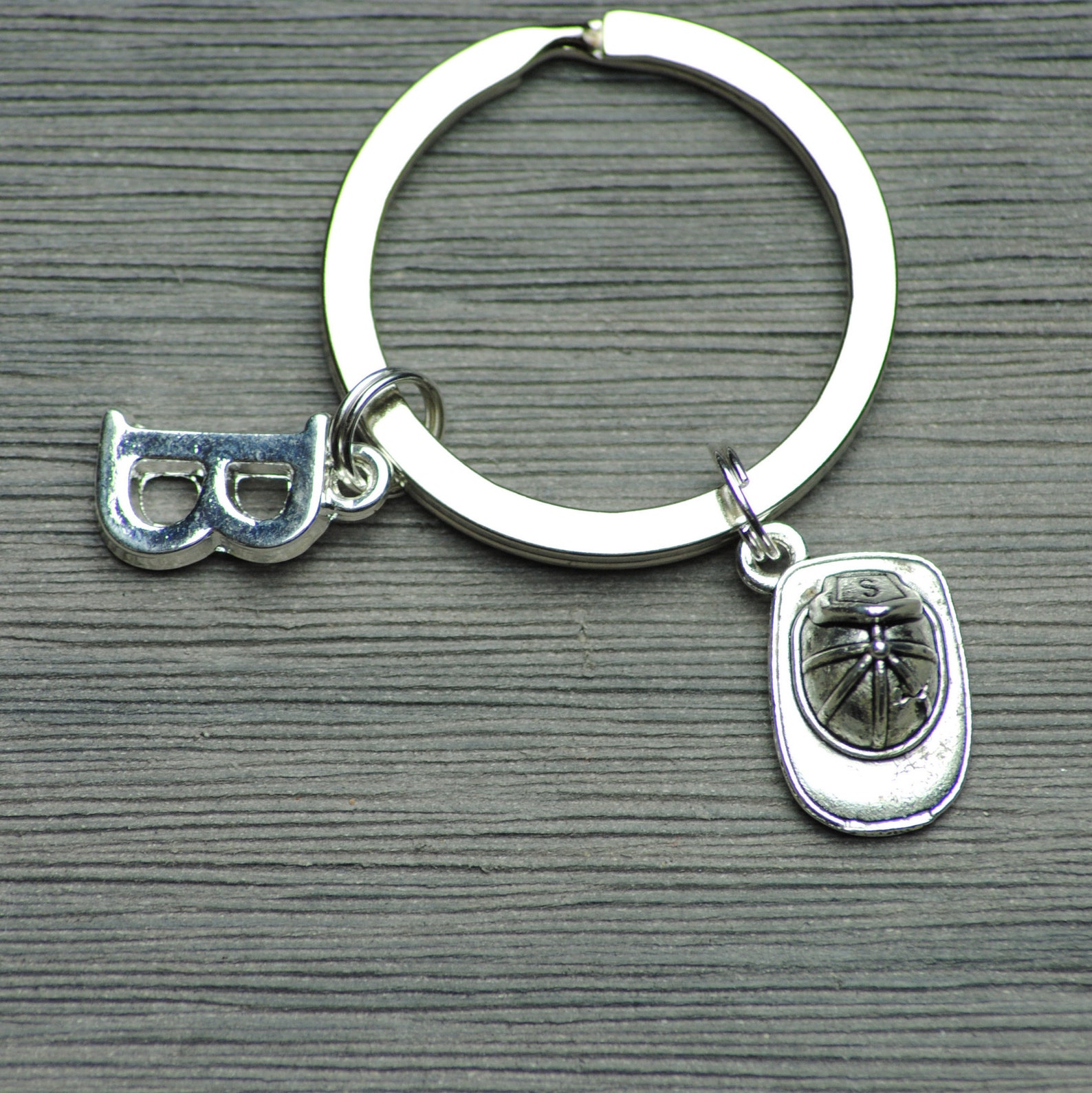 Firefighter / Fireman Helmet Personalised Keyring - Etsy UK