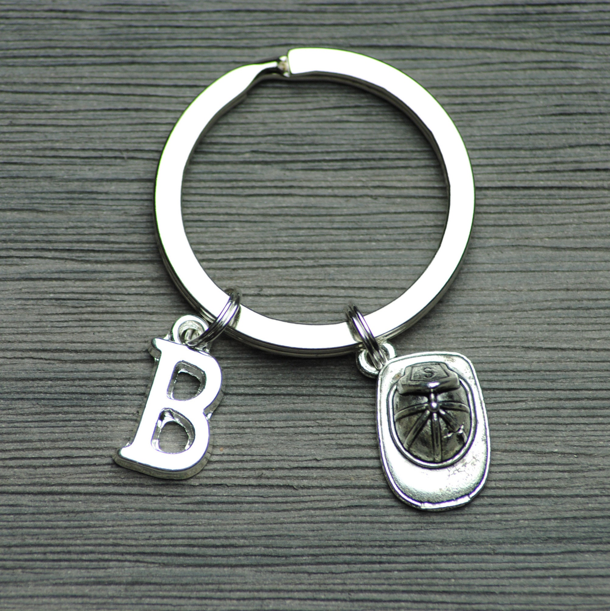 Firefighter / Fireman Helmet Personalised Keyring - Etsy UK